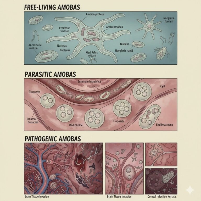 Amoeba, Introduction, Structure, Characteristics, Types, Importance and ...